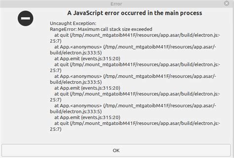 Error Rangeerror Maximum Call Stack Size Exceeded After App Is Restarted By An Update · Issue