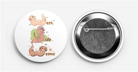 West Side Ween Buttons Small By Lily B 225 Round Buttons Sticker