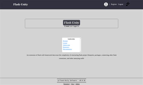 flask unity · pypi