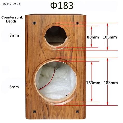 Iwistao 2 Way 6 5 Inches Speaker Empty Cabinet Passive Speaker Enclosure Wood High Density Mdf