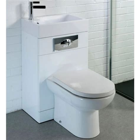Futura Combined Vanity Basin And WC Unit White