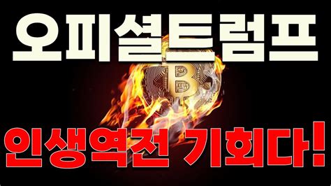 오피셜 트럼프 인생역전 기회다 Youtube