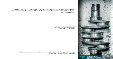 Pdf Analysis Of A Dual Gyroscope Wave Energy Converter Using Dokumen Tips