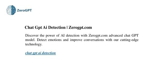 PPT Chat Gpt Ai Detection Zerogpt Com PowerPoint Presentation Free Download ID