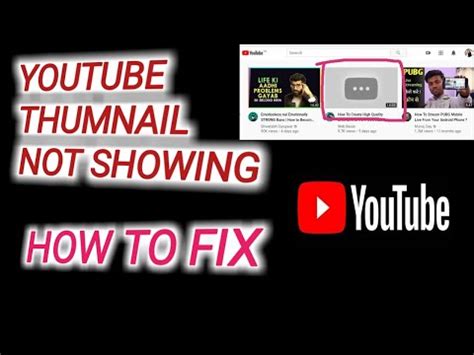 YoutTube Thumbnail Not Showing 2020 How Do I Fix My YouTube Thumbnail