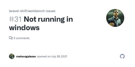 not running in windows · issue 31 · laravel shift workbench issues · github