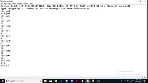 Arithmetic Operator In Python Youtube