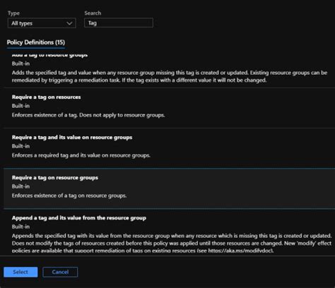 Azure Built In Tagging Policy Deny The Creation Of A Resource Group Debbies Microsoft Power