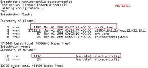 Switch Configtext And Startup Config