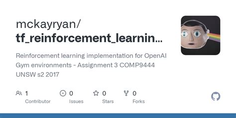 Github Mckayryantfreinforcementlearningopenaigym Reinforcement Learning Implementation