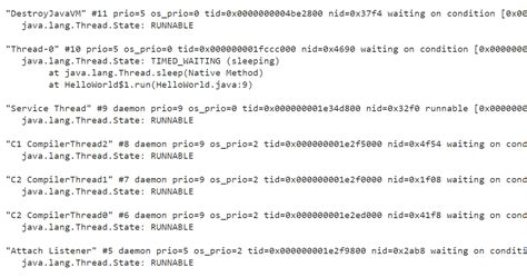 programming for beginners jcmd thread print get thread dumps