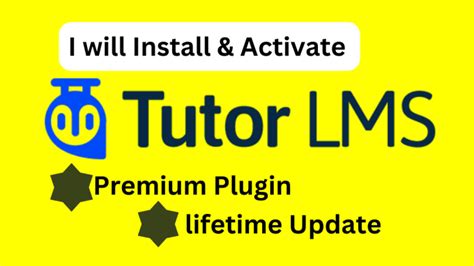 Install And Activate Tutor Lms On Your Wordpress Website By Sejtech Fiverr