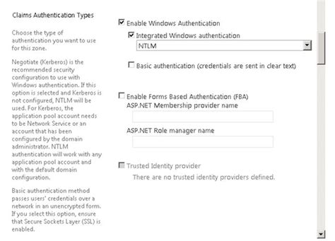 Claims Based Authentication In Sharepoint 2013