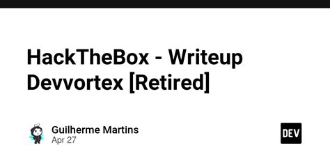 Hackthebox Writeup Devvortex Retired Dev Community