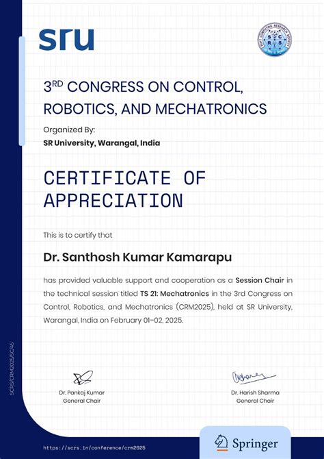 Mechatronics Crm2025 Robotics Research Sru Sruniversity Technology Engineering Arduino