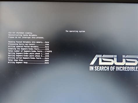 Had To Force Shutdown My System Via Power Button Not It Is Stuck At