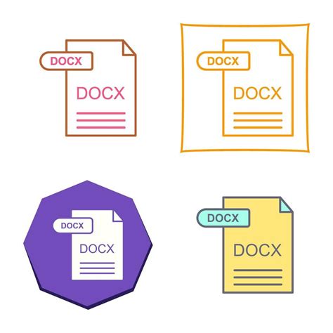 DOCX Vector Icon 34681184 Vector Art At Vecteezy