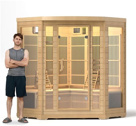 Springspa Infrared Sauna 4 Person Low Emf Far Infrared Sauna For Home Indoor