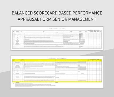 Free Scorecard Templates For Google Sheets And Microsoft Excel Slidesdocs