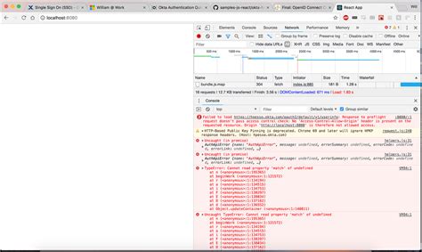 Okta React Js Client Screen Is Blank After Login With Errors OAuth OIDC Okta Developer Community