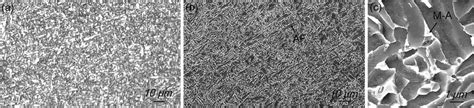 Microstructure Of The Weld Under Heat Input Of 21 Kj Cm −1 A Om