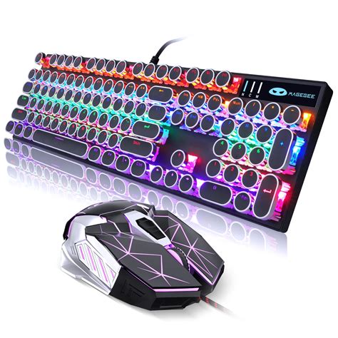 Buy Retro Typewriter Keyboard And Mouse Combo Cute Black Keyboard With