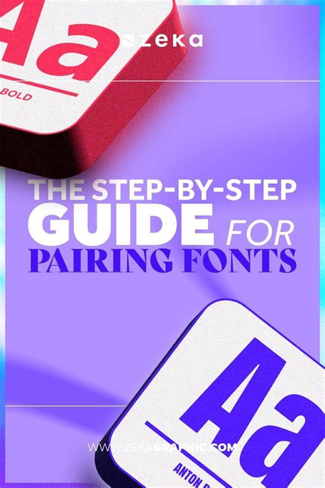The Step By Step Guide For Font Pairing In Graphic Design Learning Graphic Design Typography