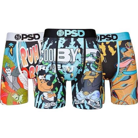 Psd Underwear Mens Scooby Doo Original Boxer Briefs 3 Pack 707 Street