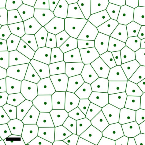 Disordered Points Patterns A Shows The Locations Of The Centroids Of