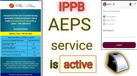 Ippb Bc Application Aeps Service Is Active Youtube