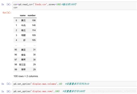 使用pandas读取和保存csv、excel、mysql文件pandas库打开的文件名是英文 Csdn博客