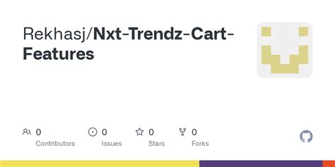 GitHub Rekhasj Nxt Trendz Cart Features