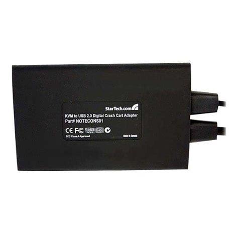 StarTech Com KVM Console To USB 2 0 Portable Laptop Crash Cart Adapter KVM Switch 1 Porte