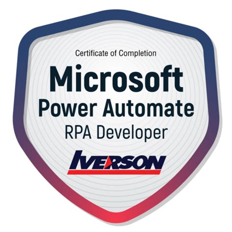 Microsoft Power Automate RPA Developer Credly