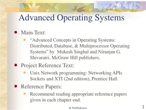Ppt Advanced Operating Systems Powerpoint Presentation Free Download Id9595859
