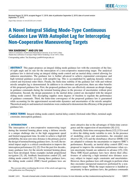 A Novel Integral Sliding Mode Type Continuous Guidance Law With