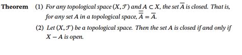 Solved Theorem For Any Topological Space X T And A CX Chegg