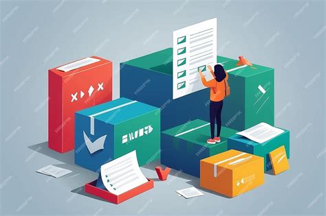 Premium Ai Image Checking Boxes Concept Illustration