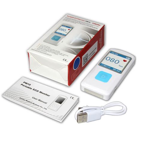 Healthcare Medical Device Quick Ecg Detector With Bluetooth Mobile App