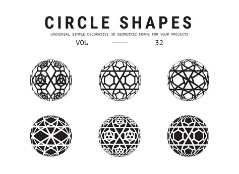 Universal Circle Shapes Set Design Button Line Vector Design Button Line Png And Vector With