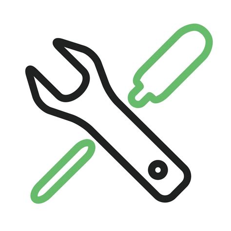 Configuration Line Green And Black Icon 9690841 Vector Art At Vecteezy