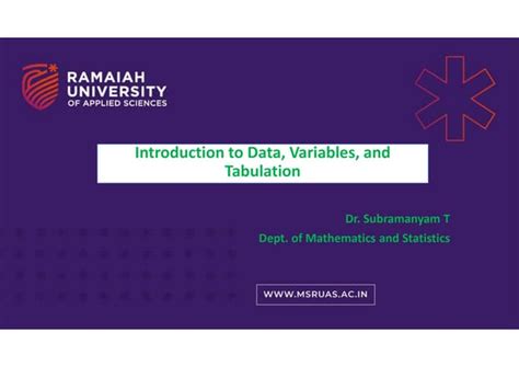 Session 1 Data And Variables Tabulation Pdf