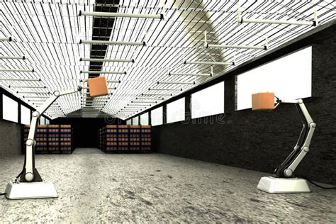 Robot Arm Object For Manufacturing Industry Technology Product Export And Import Of Future Robot