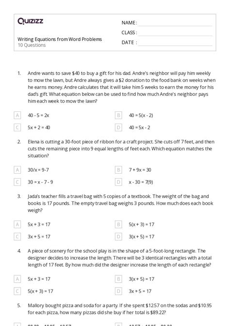 50 Money Word Problems Worksheets For 7th Grade On Quizizz Free Worksheets Library