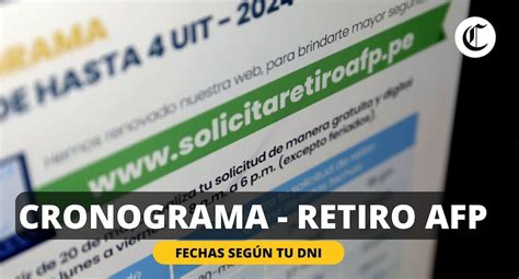 Lo último Del Cronograma De Retiro Afp Respuestas El Comercio PerÚ