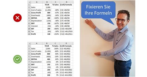 Fixieren Sie Ihre Formeln How2excel Lernen Sie Best Practice Tipps