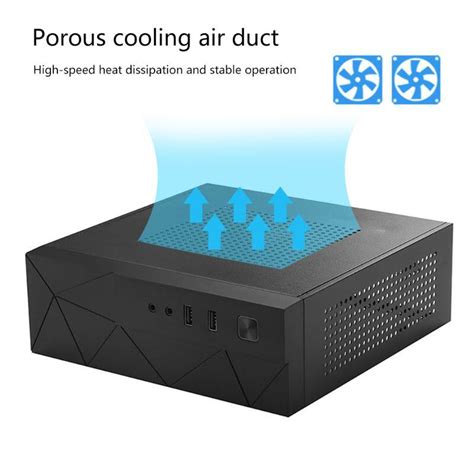 【good Medias】【ready สหรัฐอเมริกา Stock 】 Jx01 Secc Mini Itx Htpc แชสซี Usb2 0เกมคอมพิวเตอร์กล่อง