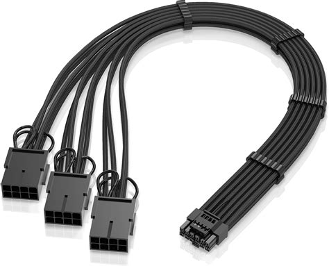 Amazon Com Pin GPU Cable To X Pin Pcie Extension AWG PCIE VHPWR W Degree
