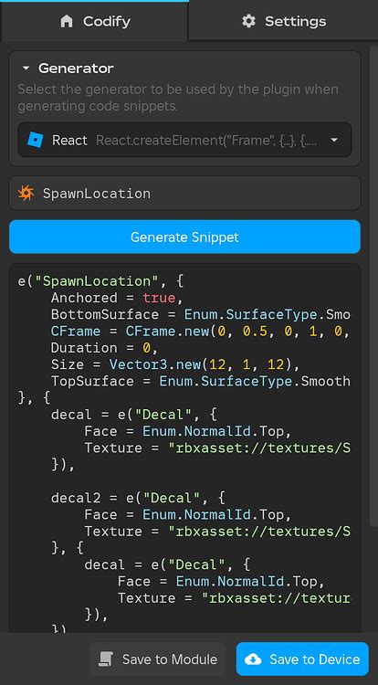 Codify Convert Anything To Luau Typescript Vide Fusion React