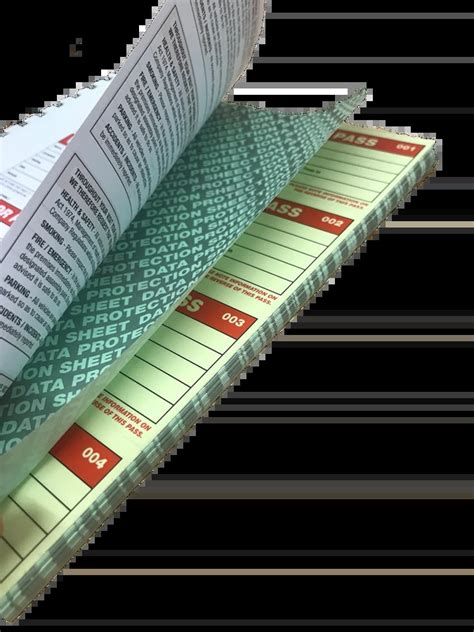 Standard Visitor Passes Specialist Print